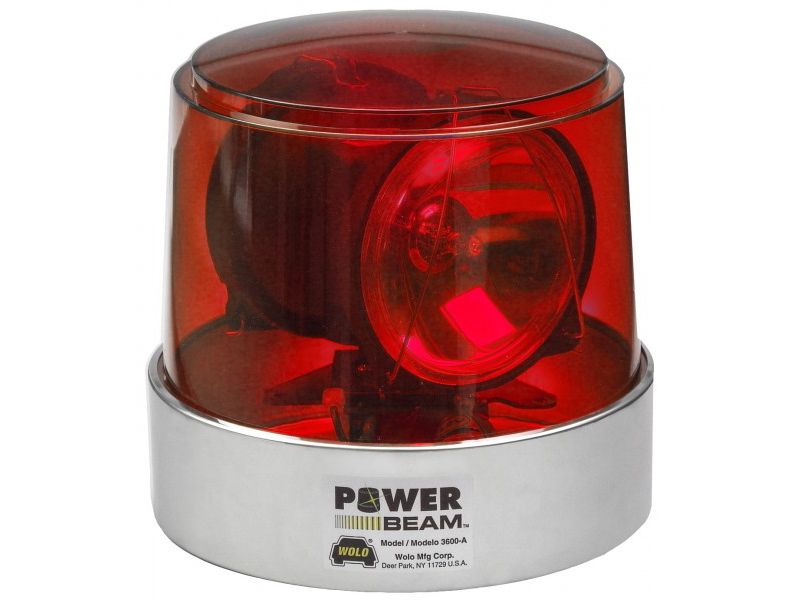 Wolo Power Beam Rotating Warning Light 3610-R | RealTruck