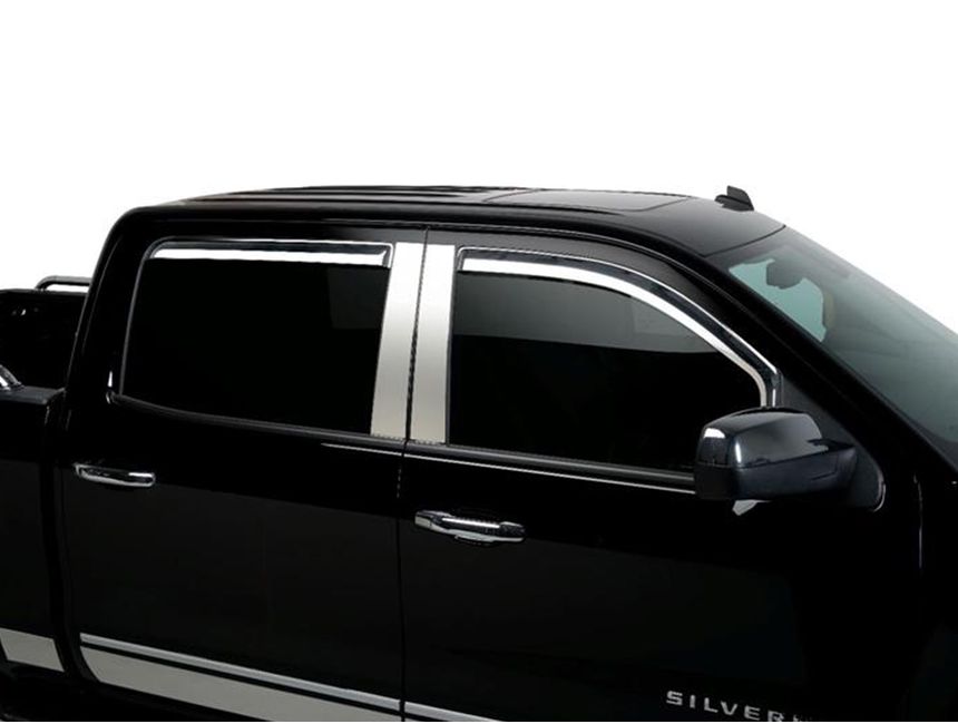 Putco Element In-Channel Chrome Vent Visors 480240 | RealTruck
