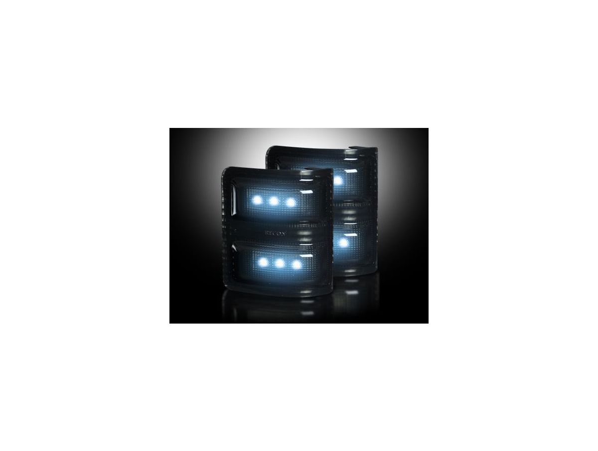 Recon LED Mirror Lens Kit 264140WHBK | RealTruck