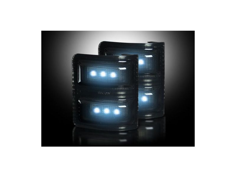 Recon LED Mirror Lens Kit 264140WHBK | RealTruck