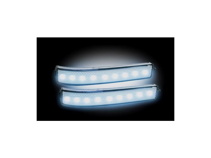 Recon LED Mirror Lens Kit 264241WHCL | RealTruck