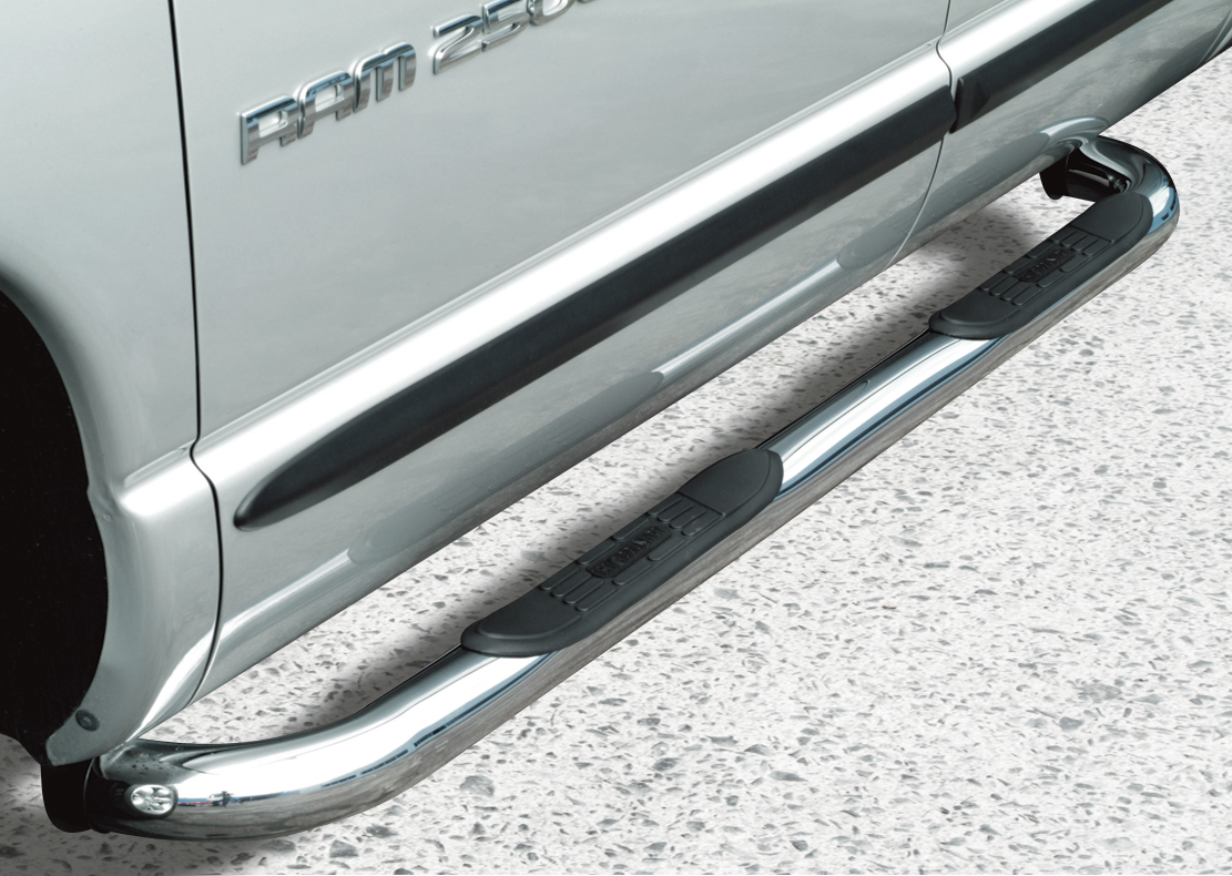 Go Rhino 4000 Series Polished Stainless Nerf Bars 4156PS | RealTruck