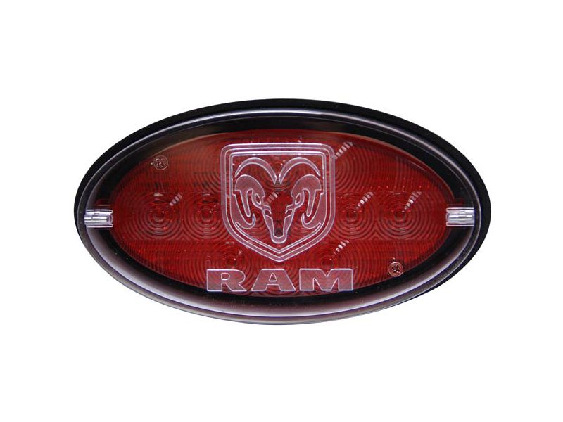 Dodge Ram Logo Lighted Hitch Cover CR-017D | RealTruck