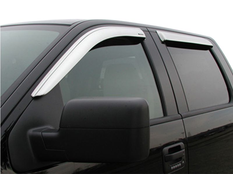 Stampede Chrome Window Deflectors | RealTruck