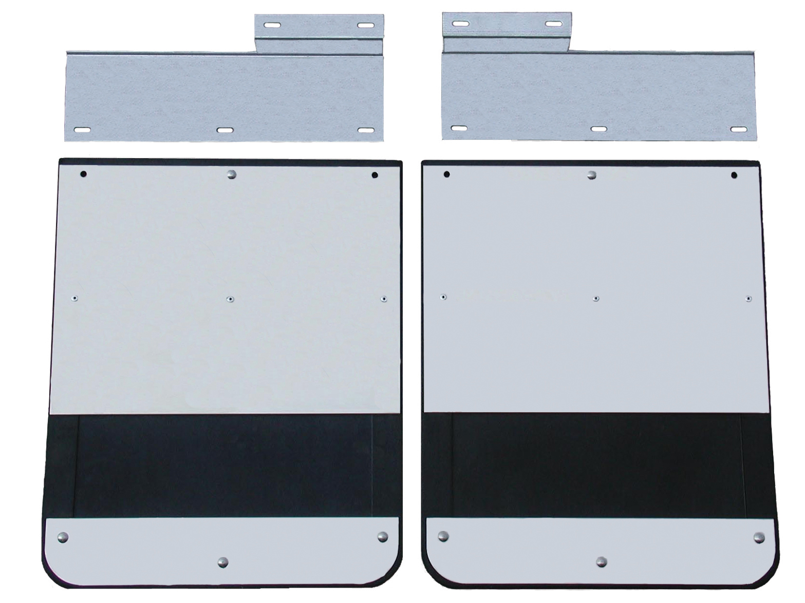 Go Industries Dual Wheel Stainless Mud Flaps S70730SET | RealTruck