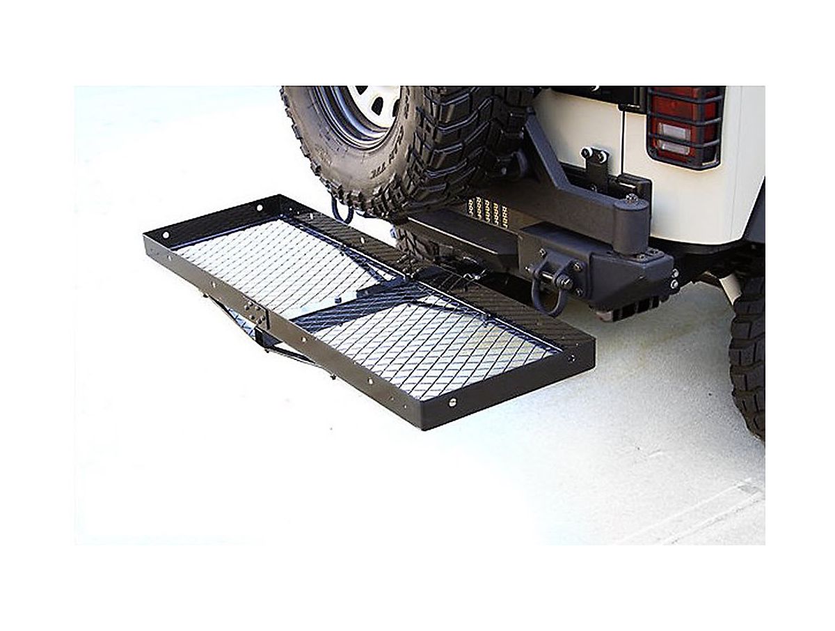 Rugged Ridge Trailer Hitch & Cargo Rack 11580.21 | RealTruck