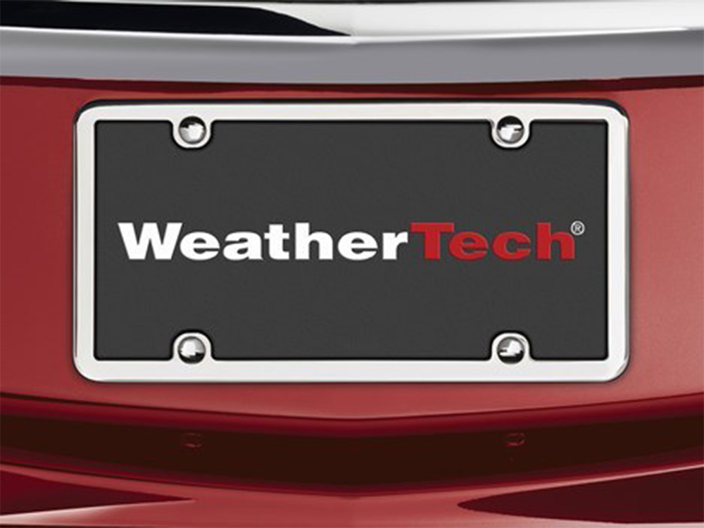 WeatherTech Stainless Steel License Plate Frame 8ALPSS1 | RealTruck