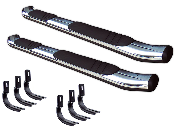 Go Rhino 5" O.E. Xtreme Oval Composite Chrome Step Bars 685415580CC ...