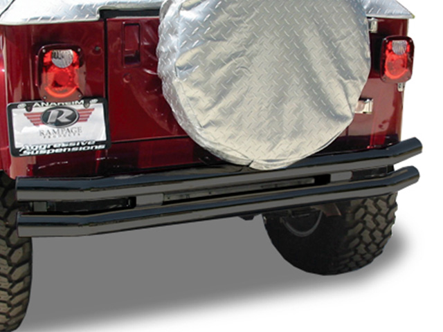 Rampage Double Tube Rear Bumper | RealTruck