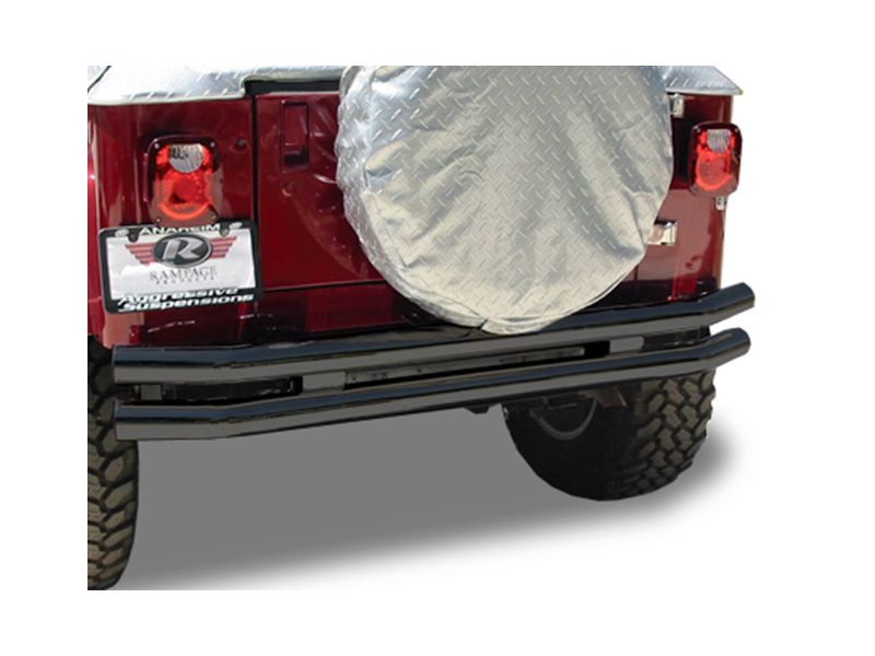 RealTruck Rampage Double Tube Rear Bumper | RealTruck