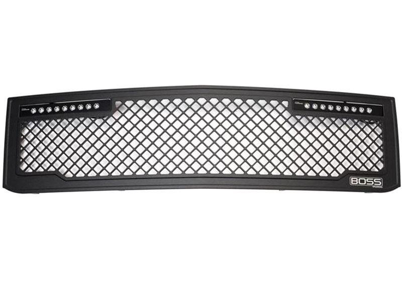 Putco Boss LED Grille w/ Luminix Light Bars 270525BL | RealTruck