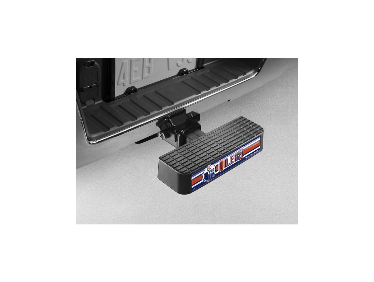 WeatherTech Edmonton Oilers Logo BumpStep Hitch Step 81BS2EDM | RealTruck