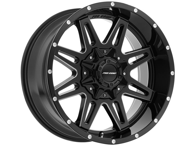 Pro Comp Milled Gloss Black 42 Blockade Wheels | RealTruck