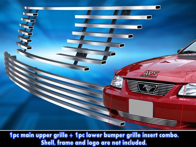 APS Bar Billet Grille GR06FGG34C | RealTruck