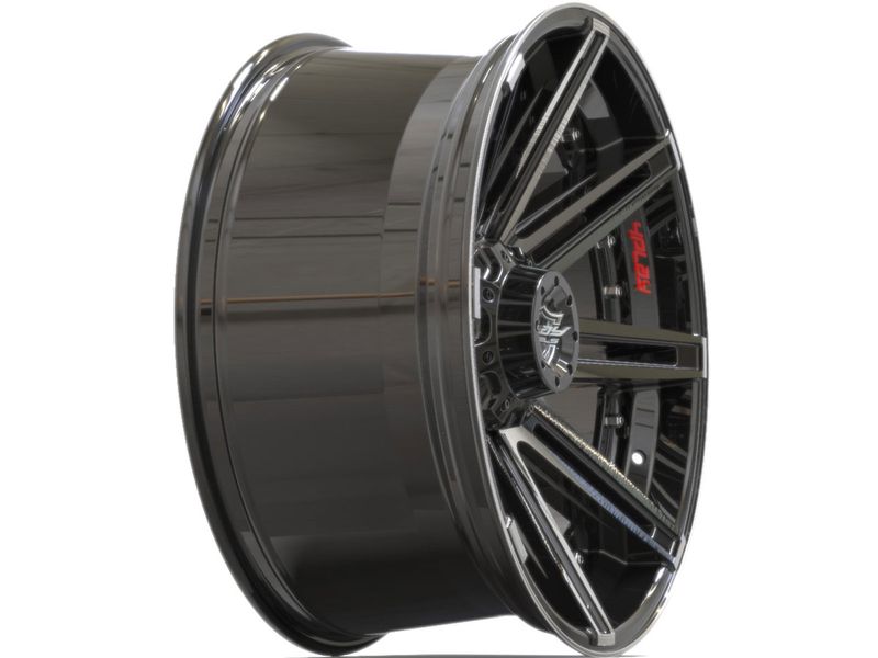 4Play Brushed Black 4P08 Wheel OEW-4P08-22100-6D55-24BBT | RealTruck