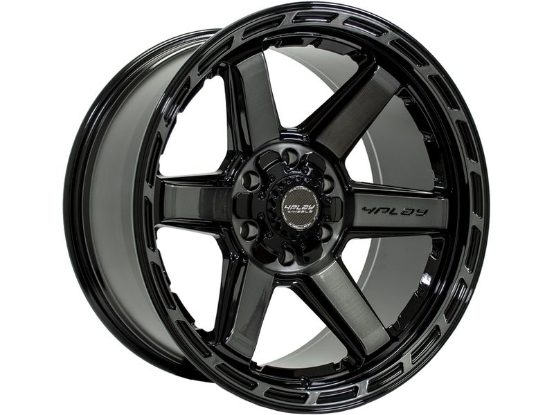 4Play Brushed Black 4P63 Wheel 4P63-22100-6D55-18BBT | RealTruck