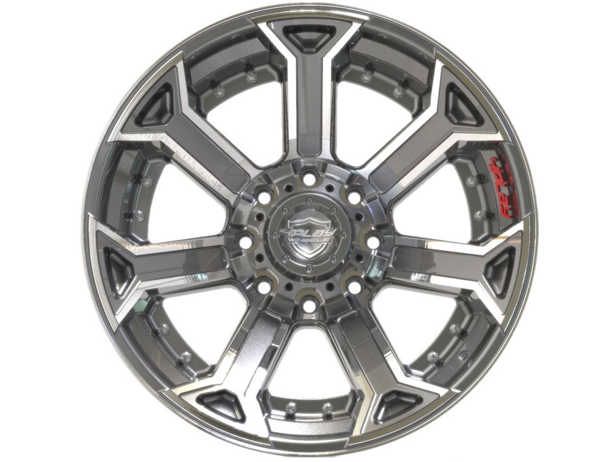 4Play Brushed Gunmetal 4P70 Wheel 4P70-22120-5D55-44BG | RealTruck