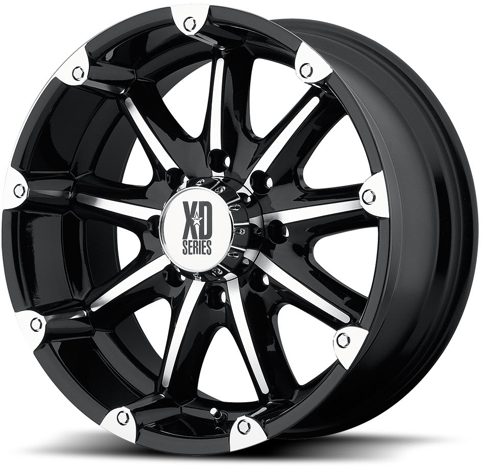 XD Series Machined Gloss Black XD779 Badlands Wheels | RealTruck