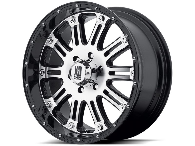 XD Series Machined Black XD795 Hoss Wheels KMC-XD79579063818 | RealTruck