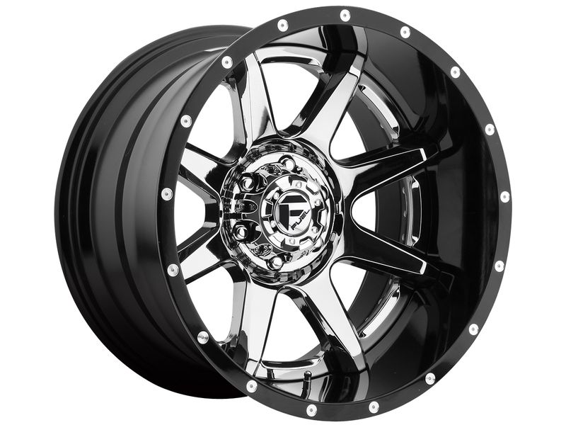 Fuel Two-Piece Chrome & Black Rampage Wheels | RealTruck