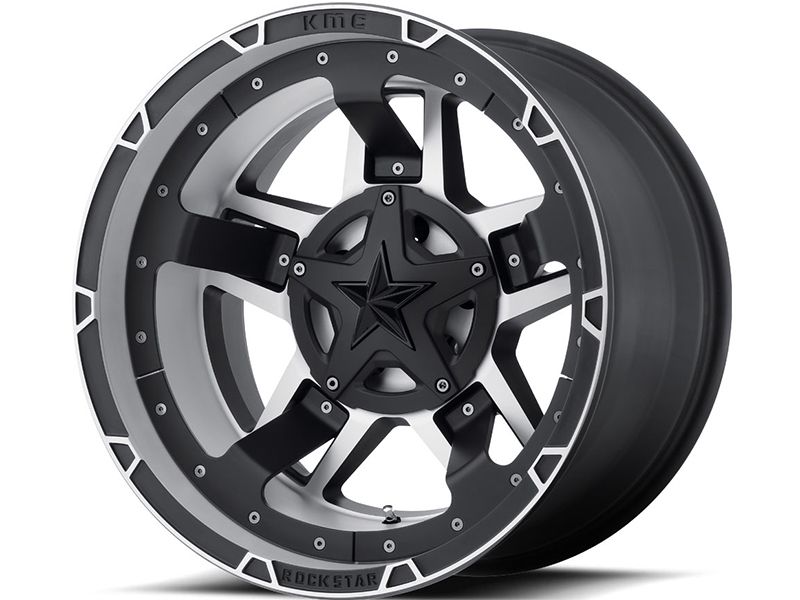 XD Series Machined Black XD827 Rockstar III Wheels | RealTruck