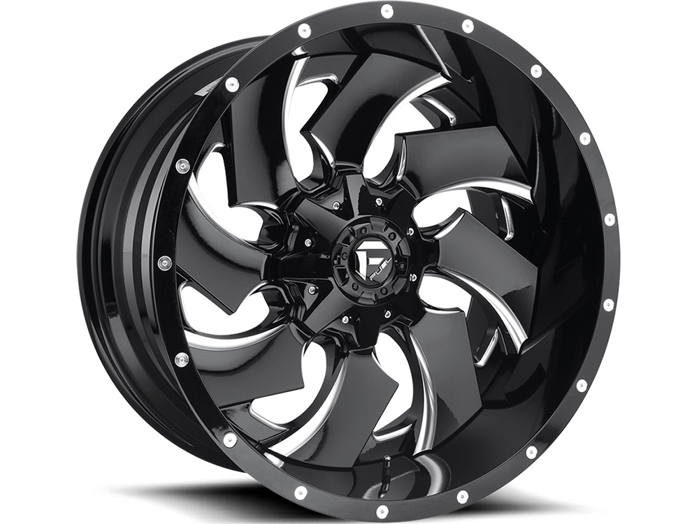 Fuel Two-Piece Black Cleaver Wheels | RealTruck
