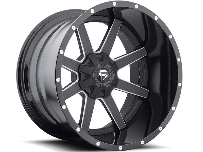 Fuel Two-Piece Black Maverick Wheels | RealTruck
