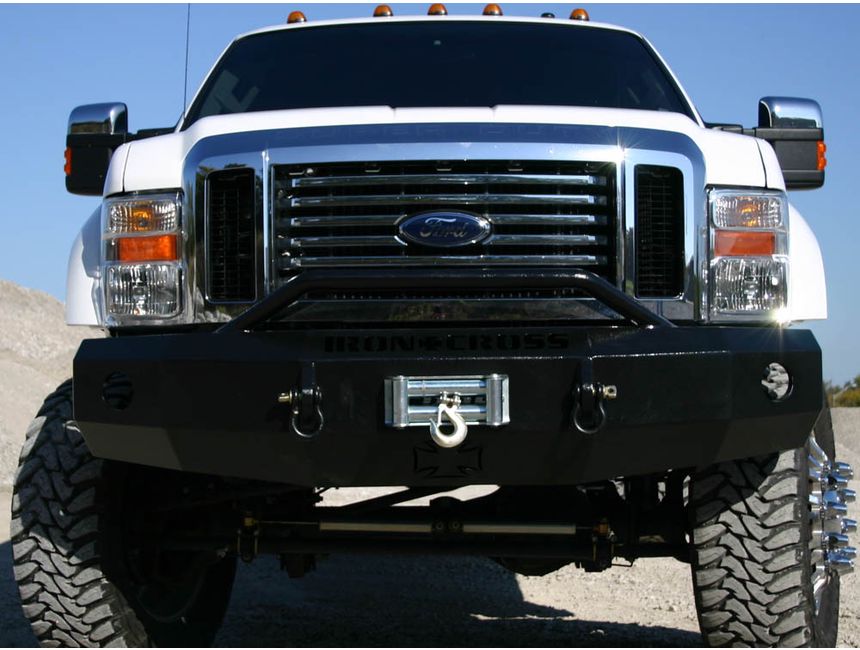 Iron Cross HD Front Bumper with Push Bar 22-425-08 | RealTruck
