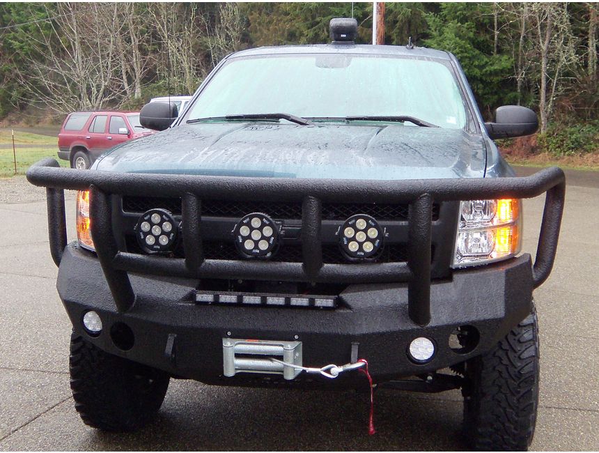 Road Armor Stealth Front Winch Bumper w/ Titan II Guard 37202B | RealTruck