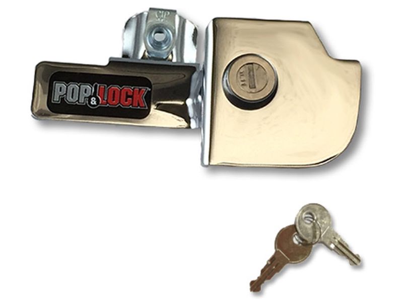 Pop & Lock Chrome Tailgate Lock PL1100C | RealTruck