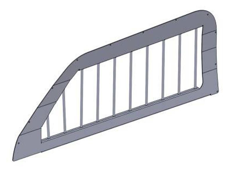 Go Rhino Rear Door Window Bars 571723 | RealTruck