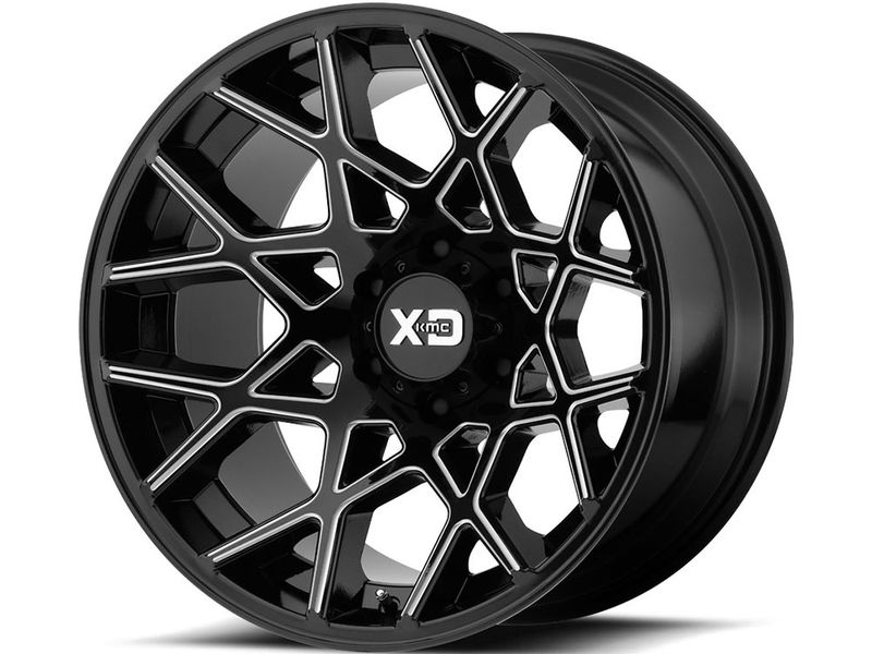 XD Series Milled Gloss Black XD831 Chopstix Wheels | RealTruck