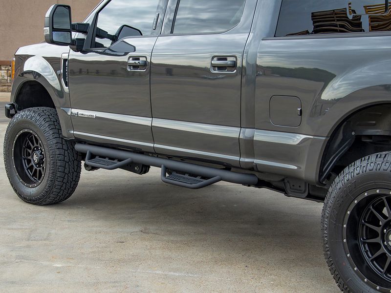 N-Fab Textured Black Cab Length Podium Steps NFB-HPT1580CC-TX | RealTruck