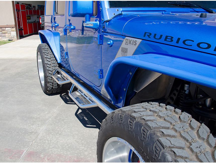 N-Fab Stainless Steel Cab Length Podium Steps HPJ0746-SS | RealTruck