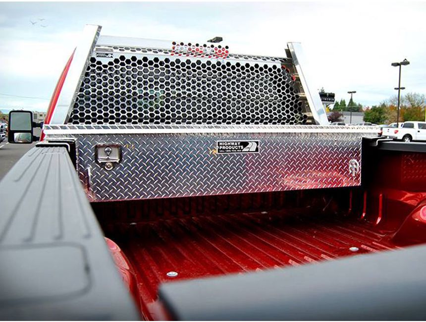 Highway Products Tankbrite Silver Honeycomb Headache Rack HWY-4030-052 ...