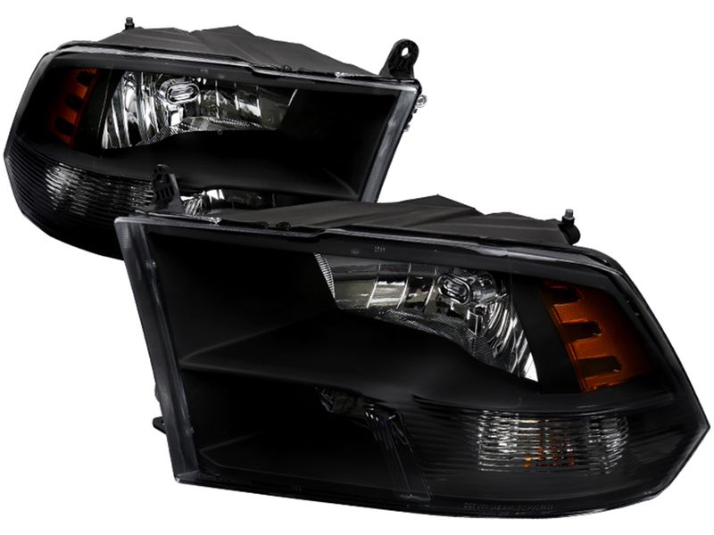 SPEC-D Black Euro Headlights 2LH-DGP09JM-Q-RS | RealTruck