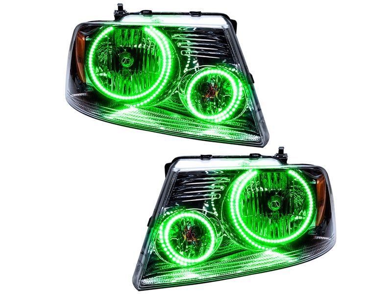 Oracle Chrome OE Style Green Halo Headlights | RealTruck