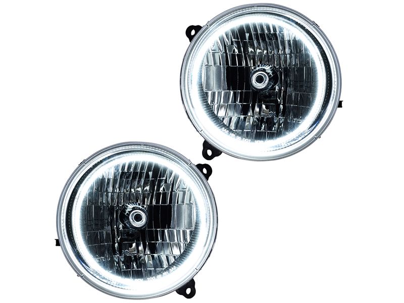 Oracle Chrome OE Style White Halo Headlights 7135-001 | RealTruck