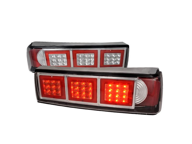 SPEC-D Black LED Tail Lights LT-MST87CLED-APC | RealTruck