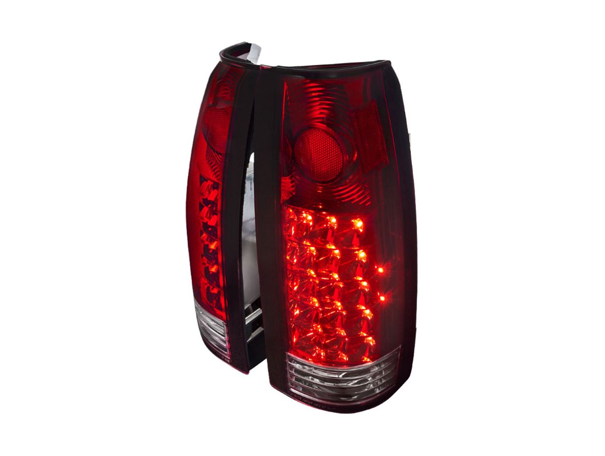 Spec-D Smoked Red and Black LED Tail Lights LT-C1088RLED-APC | RealTruck