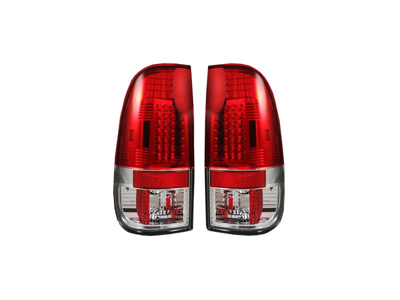 Recon Red and Chrome LED Tail Lights | RealTruck
