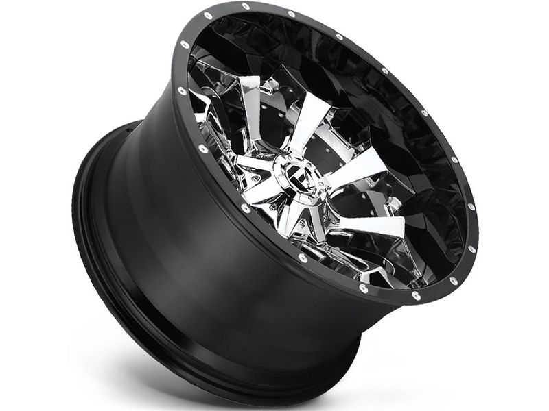 Fuel Two-Piece Chrome & Black Assault Wheels | RealTruck