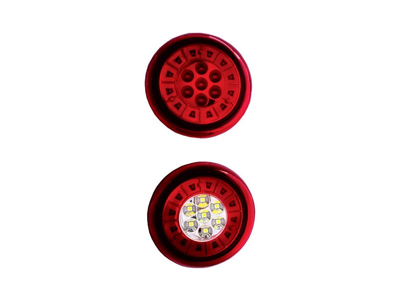 IPCW Red & Chrome LED Tail Lights LEDT-353CR | RealTruck