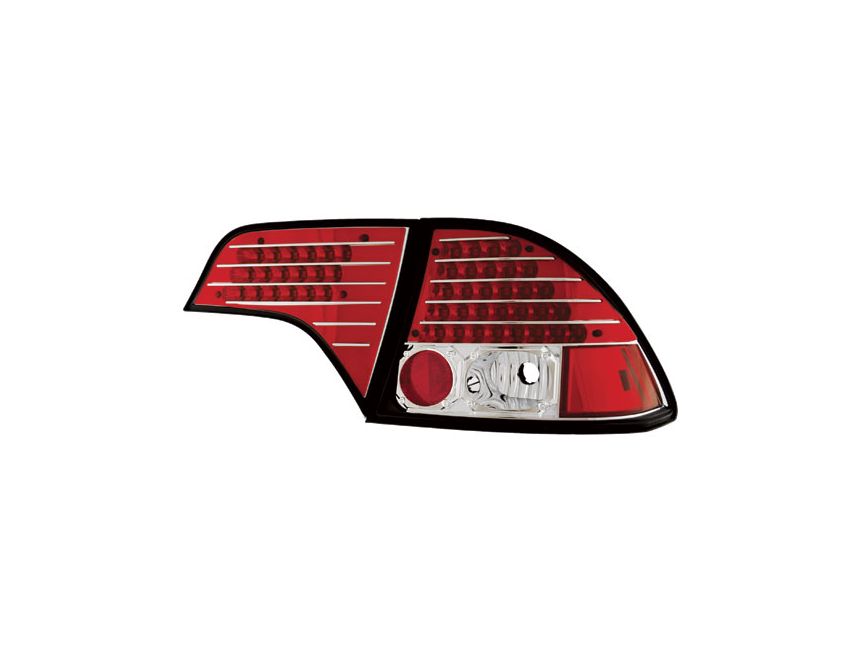 IPCW Red & Chrome LED Tail Lights IPC-LEDT-745CR | RealTruck