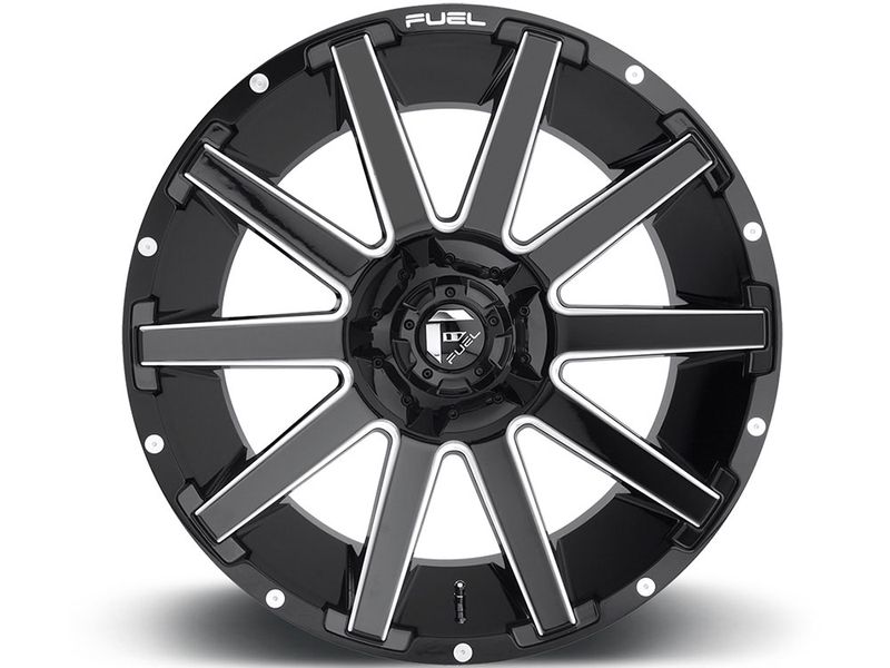 Fuel Machined Gloss Black Contra Wheels | RealTruck