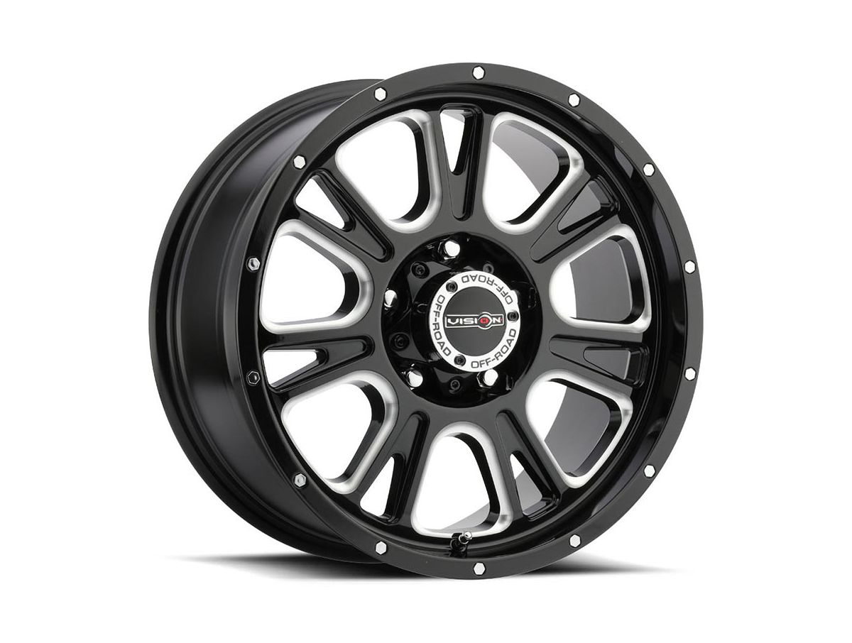 Vision Machined Black Fury Wheels | RealTruck