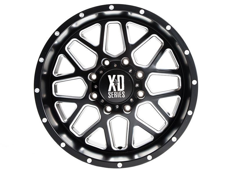 XD Series Milled Matte Black XD820 Grenade Wheels | RealTruck