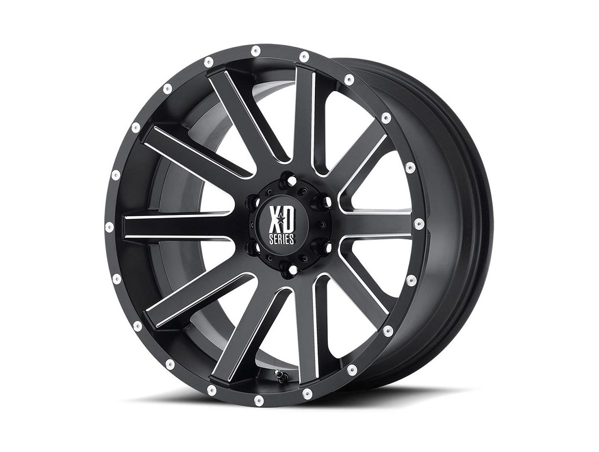 XD Series Milled Matte Black XD818 Heist Wheels | RealTruck