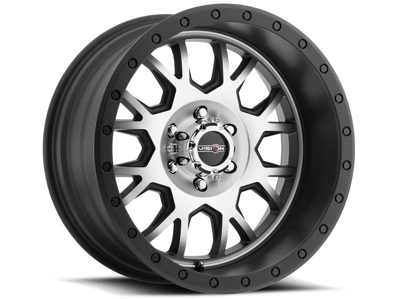 Vision Machined Black Invader Wheel GV8-8983MBMF12 | RealTruck