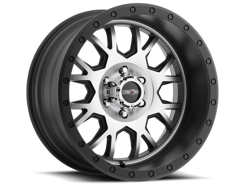 Vision Machined Black Invader Wheels | RealTruck